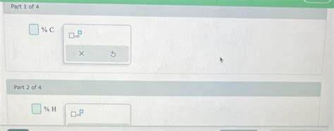 Solved What Is The Mass Of Each Element In The Structure Chegg Com