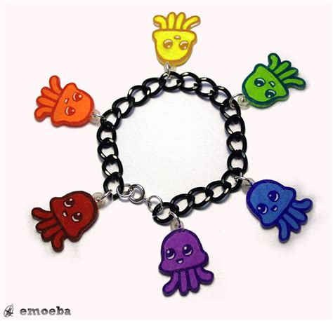 I Made A Rainbow Squiddle Bracelet To Go With My Squiddle Earrings Squiddles Are From The