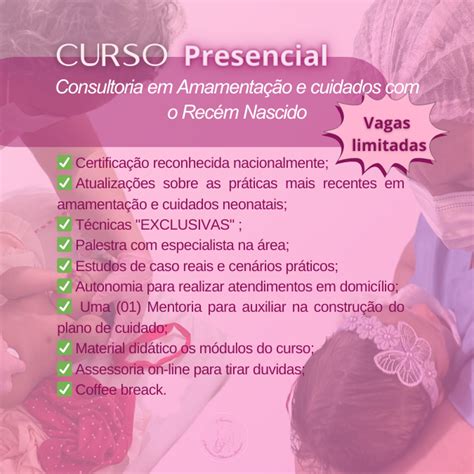 Curso Consultoria Em Amamentação E Cuidados Com O Recém Nascido