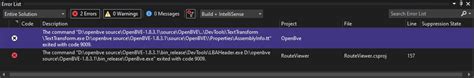 Cannot Finish Building Openbveexe In Vs Community 2022 For Windows