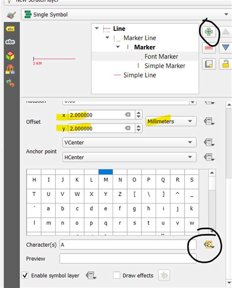 Qgis Rotate Markers Along A Line Using A Geometry Generator Geographic Information Systems