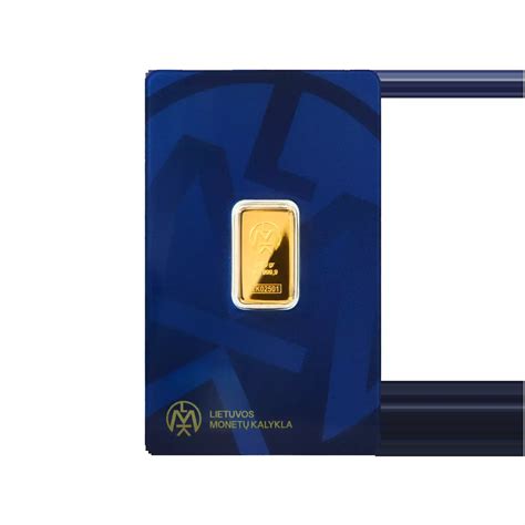 Gold Bar 5 G En Lithuanian Mint