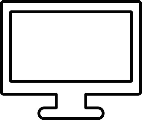 Line Vector Icon Computer Outline Vector Icon On White Background 21534961 Vector Art At Vecteezy