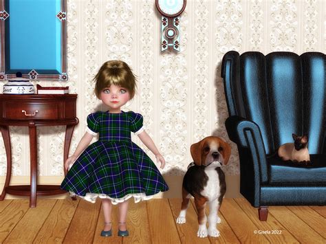 Posing Pretty 3d Render Digital Art By Gise