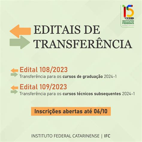 Aberto período de inscrições para transferências para cursos