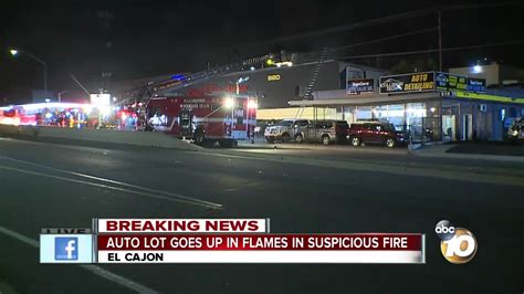 Fire At El Cajon Warehouse Considered Suspicious