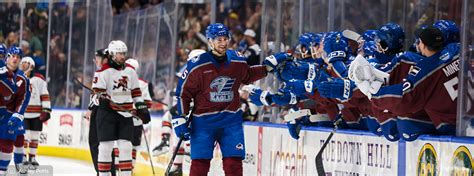 Colorado Completes Two Game Sweep Of Tucson With 5 3 Win Colorado Eagles