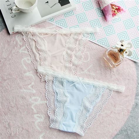 Japan Seamless Milk Silk Lace Panties Sexy Ultra Low Waist Pants