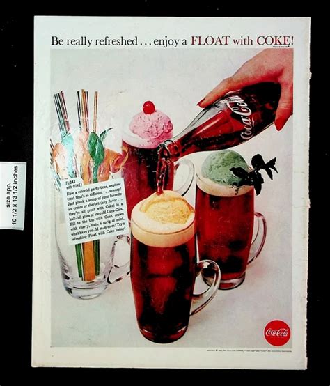 1960 Coca Cola Soda Ice Cream Float Vintage Print Ad 27676 Eur 4 60 Picclick De