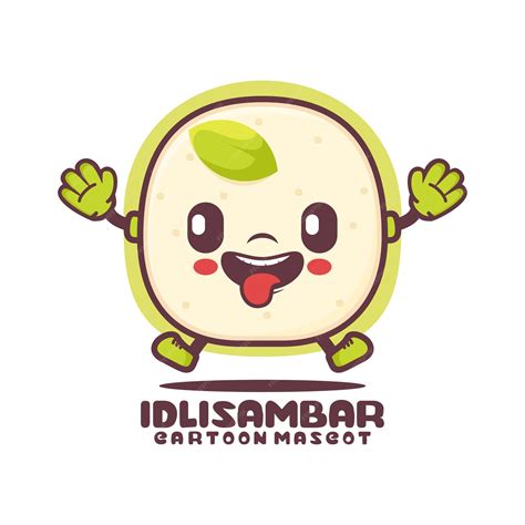 Premium Vector Idli Sambar Cartoon Mascot Food Vector Illustration