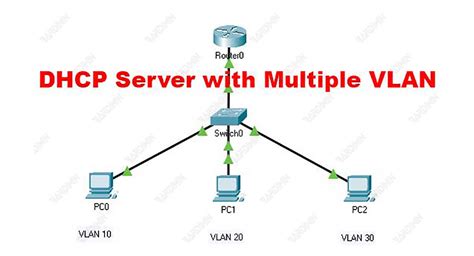dhcp server connect to vlan server rack