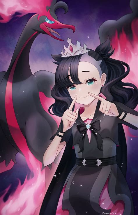 Marnie Galarian Moltres And Marnie Pokemon And 2 More Drawn By