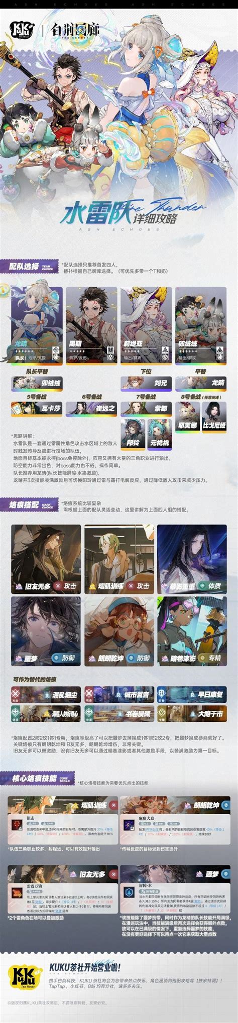 白荊迴廊水雷隊角色及烙痕搭配推薦 steamXO 遊戲攻略情報網