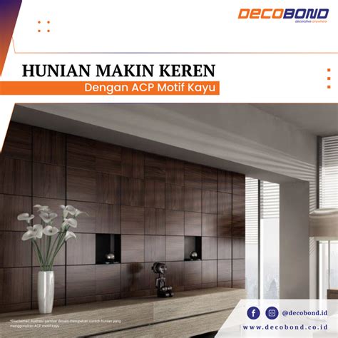 Ide Aplikasi Acp Motif Kayu Yang Keren And Menawan Pt Impack Pratama