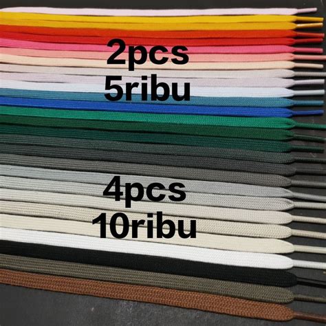 Jual 2pasang 5ributali Sepatu Shoelaces Fog Cotton Premium Tali