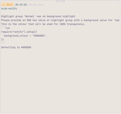 Bug A Annoying Warning Issue Folke Noice Nvim Github