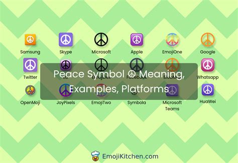 ☮️ Peace Symbol Emoji Meaning Info Stats Emojikitchen
