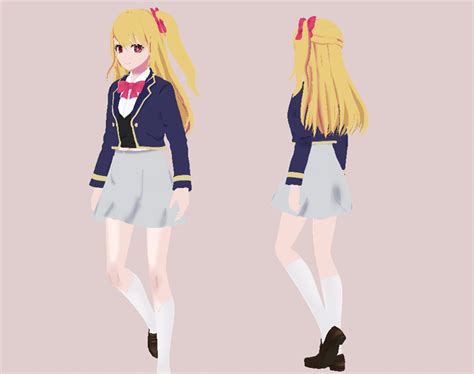 Ruby From Oshi No Ko 3d Model Mmd Vrm Mysteriarandomthings S Ko