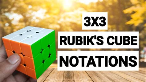 3x3 Rubiks Cube Notations A Complete Guide Youtube