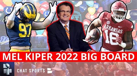 New Mel Kiper 2022 Nfl Draft Big Board Espn Top 25 Prospect Rankings