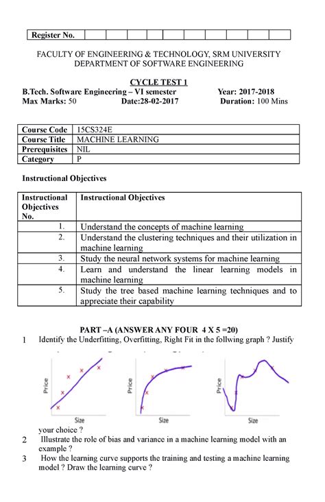 Ct1 Fn Answer Key Register No Faculty Of Engineering And Technology