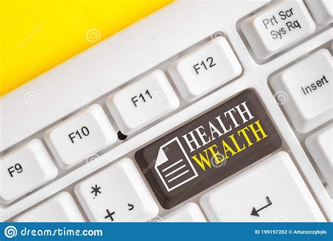 Word Writing Text Health Wealth Business Concept For Healthy Mind And