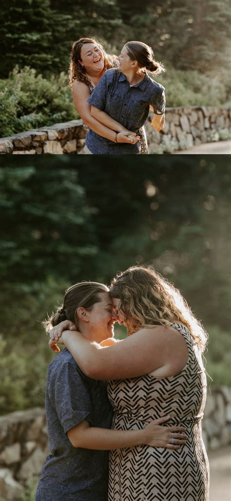 Sunrise Same Sex Mount Rainier Couples Session