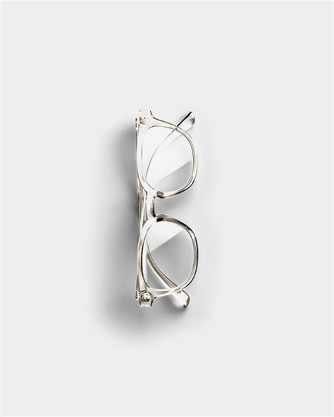 Brown Clear Frame Reading Glasses 1 Custom Scene