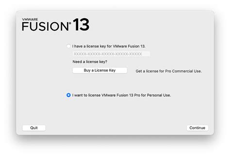 Vmware Fusion 13 개인 무료 사용 방법