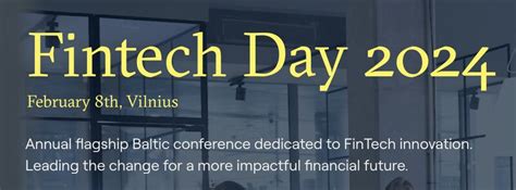 Deniss Skokovs On Linkedin Ill Be At Fintech Day 2024 In Vilnius And