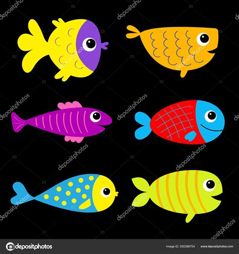 아이콘 귀여운 캐릭터를 그리고 아쿠아리움 스티커 아이들 집이요 고립되어 디자인 스톡 벡터 ©worldofvector 550386704