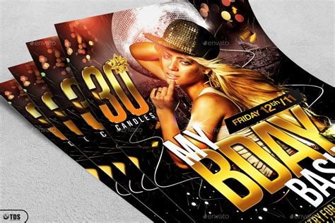 My Birthday Bash Flyer Template Print Templates Graphicriver
