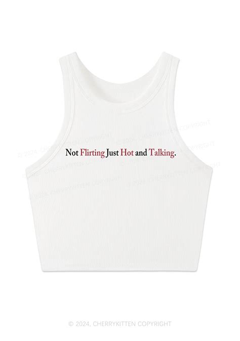 Cherrykitten Just Hot And Talking Y2k Crop Tank Top Cherrykitten For Sale