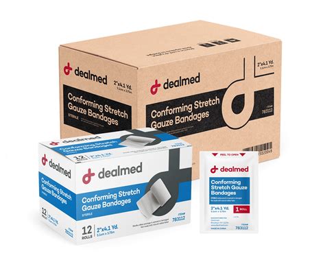 Dealmed 2 Sterile Conforming Stretch Gauze Bandages 41 Yards