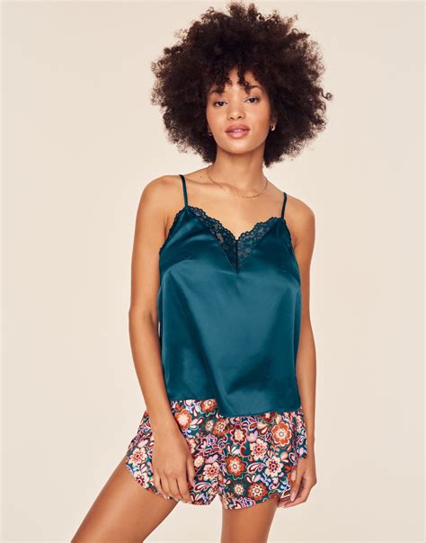 Lainey Dark Blue Camisole And Shorts Set Adore Me