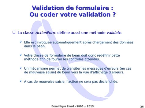 Le Framework Struts Validation De Formulaire Ou Coder Votre