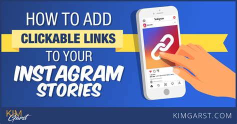 how to add clickable links to your instagram stories kim garst