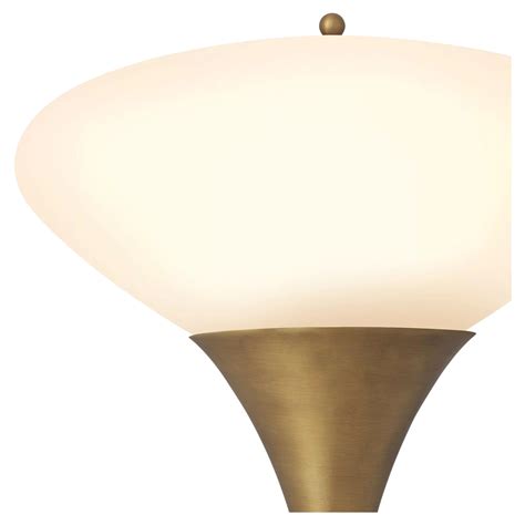 1950s Design And Art Deco Style Brass And White Opaline Glass Wall