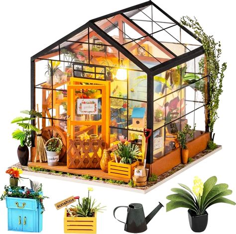 Rolife DIY Miniatuur Poppenhuis Kit 1 24 Schaal Houten Kas Mini Huis