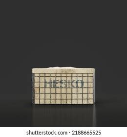 Military Use Big Sandbox Barrier Block Stock Illustration 2188665525