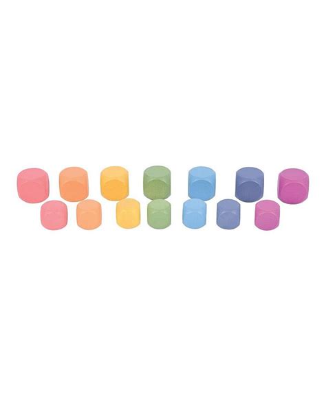 Tickit Rainbow Wood Loose Cubes 14 Pieces Macys