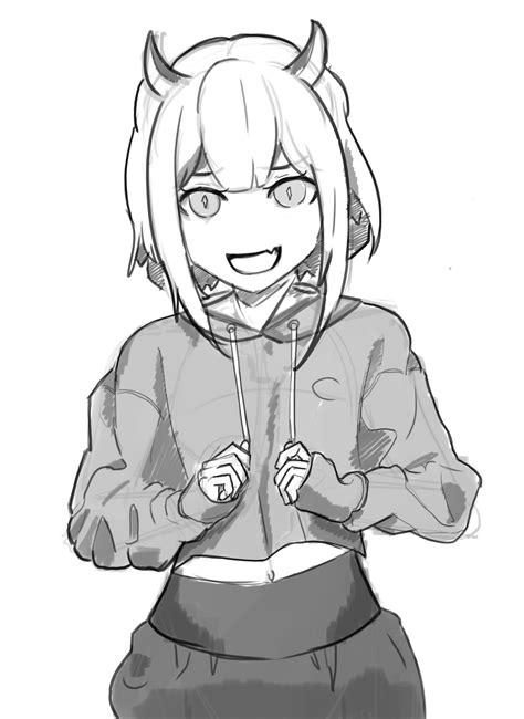 Daily Drawing Devil Girl Sketch By Quackie101 On Deviantart