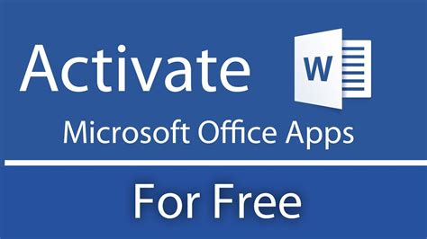 how to activate microsoft office for free ms word excel powerpoint access youtube