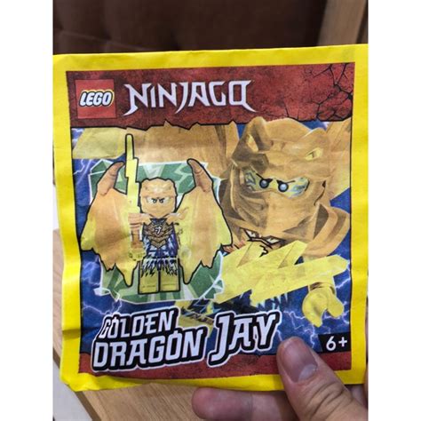 Lego Ninjago Crystalized Golden Dragon Jay Paper Pack Set Character Bag Shopee Malaysia