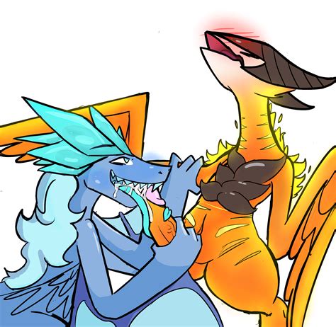 Rule 34 Auroth The Winter Wyvern Avian Balls Bird Blue Eyes Blue
