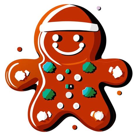 Premium Vector Christmas Gingerbread Cookies Hand Drawn Flat Stylish