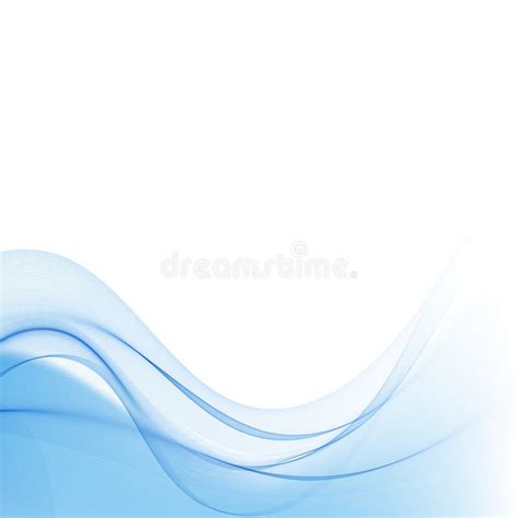 Abstract Wavy Background Blue Wave Vector Background Stock Vector