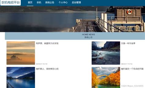 java计算机毕业设计基于springboo vue的农机电招平台 ew帮帮网