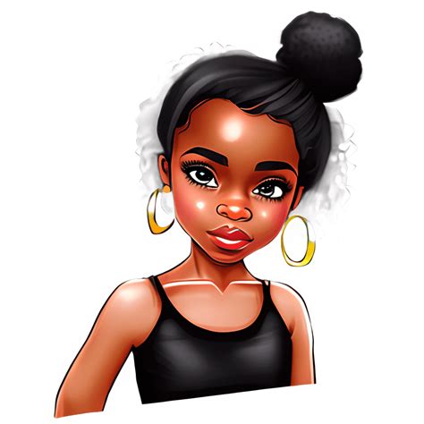 Black Girl Clipart Digital Graphic · Creative Fabrica