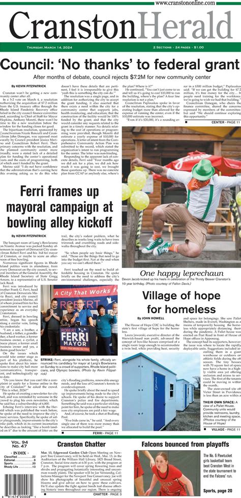 Cranston Herald March 14 2024 E Edition Cranston Herald